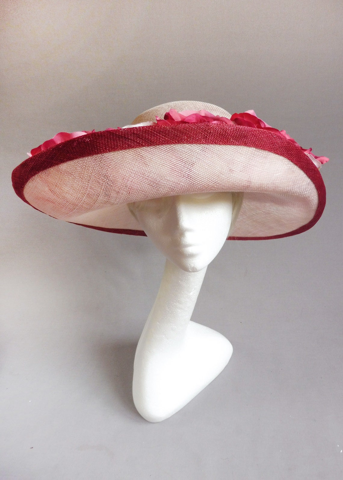 Made with passion this derby hat in in two contrasting shades | Etsy