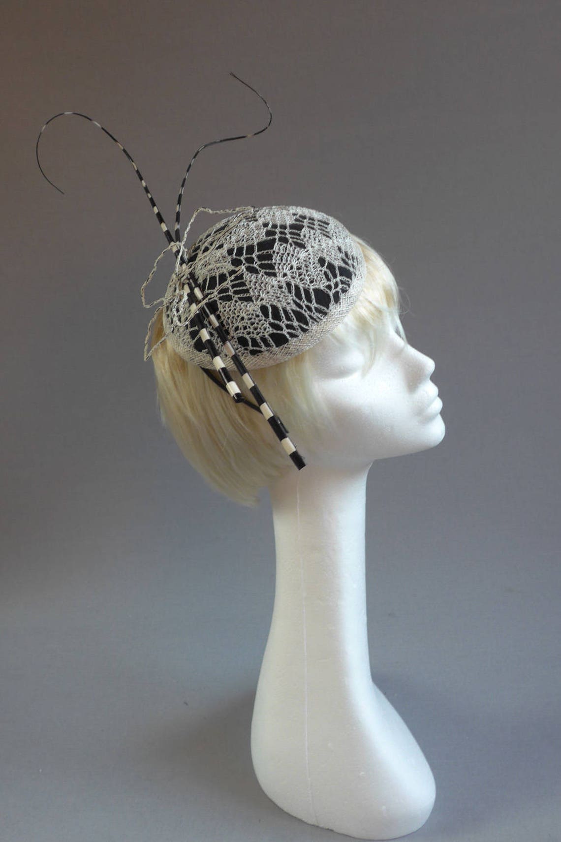 Dutch Design Black Covered Buckram Base With Crocheted Cover - Etsy