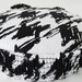 Dutch Design Buckram Base Covered With Black and White Houndstooth ...