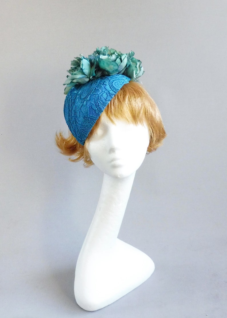 All the Sea Colours in One Handmade Hat Sinamay Base Covered - Etsy