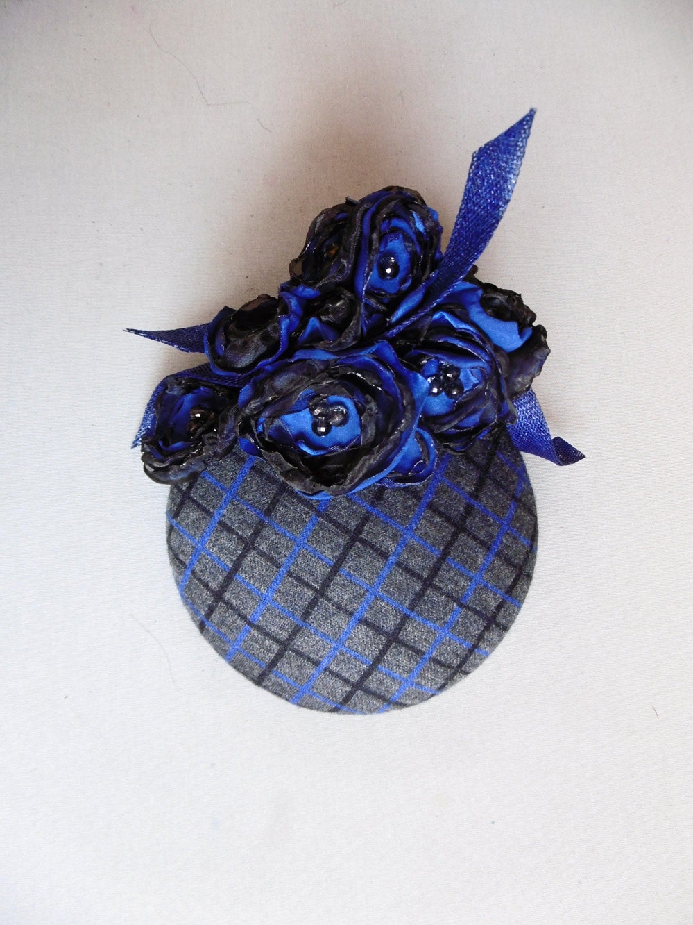 Dutch Design Grey Black En Royal Blue Percer Het With Hand | Etsy