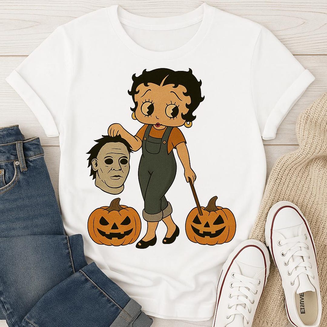 Spooky Betty Boop Halloween Printable | Michael Myers Mask | Halloween ...