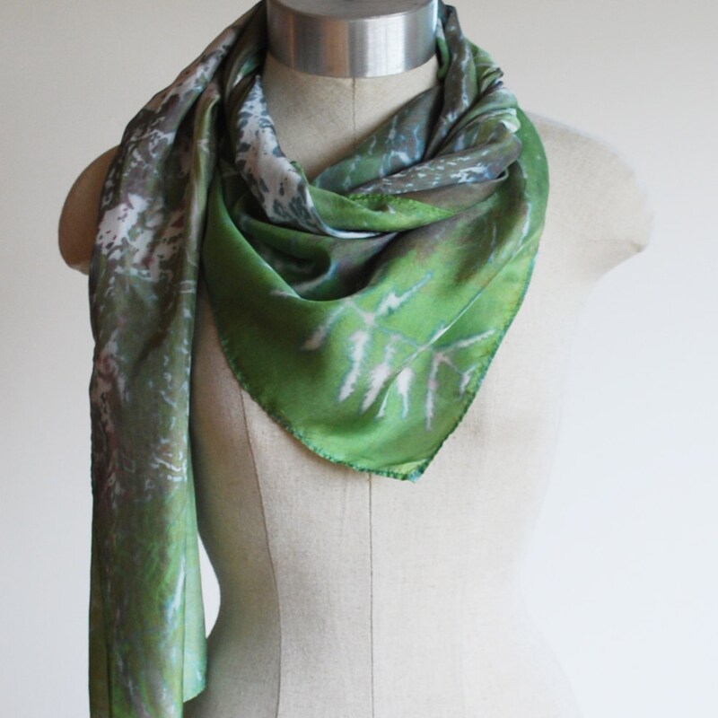 Silk Screen Scarf - Etsy