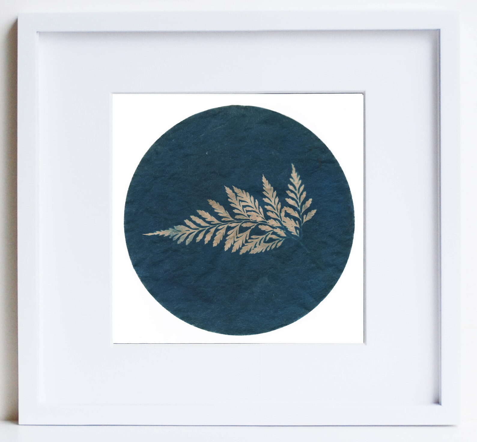 Botanical Art, Original Cyanotypes, Upcycled, Recycled Art, Set of Nine ...
