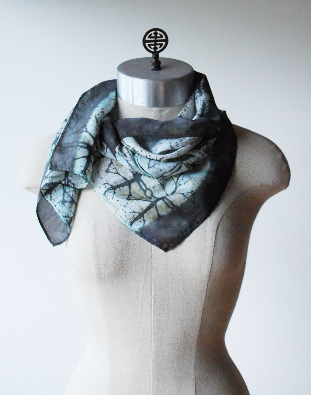Hand Painted Silk Scarf, Screen Printed Scarf, 88editions Scarves - Etsy