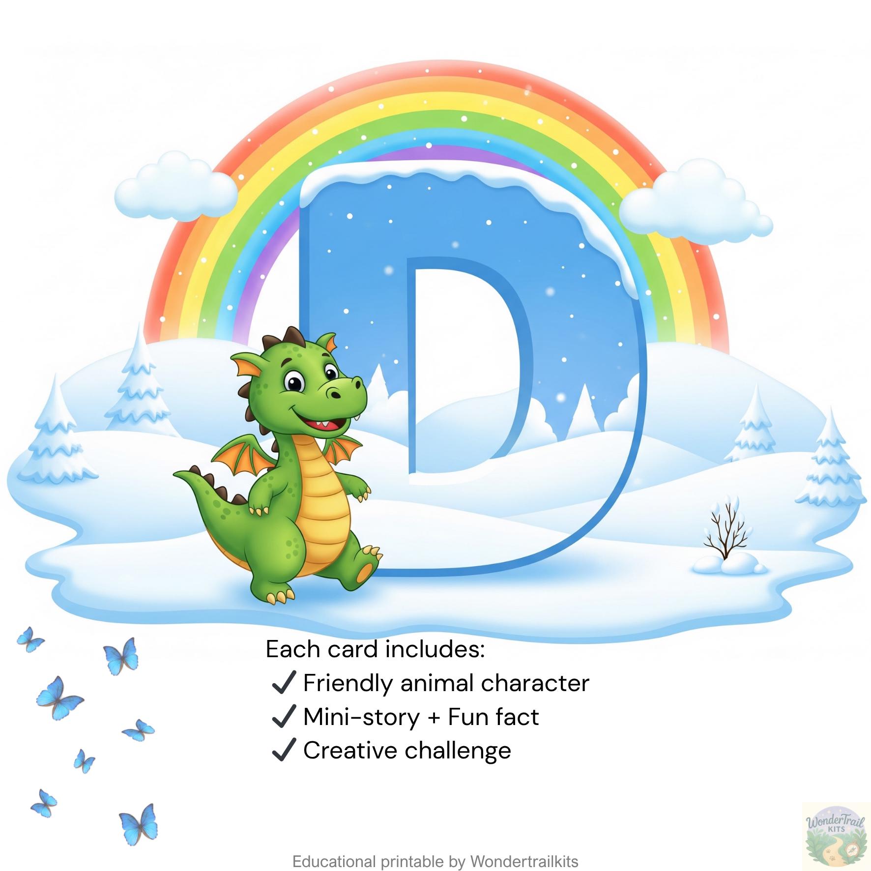 Wonder ABC Animal Adventures – Printable Alphabet Cards for Kids | A to ...