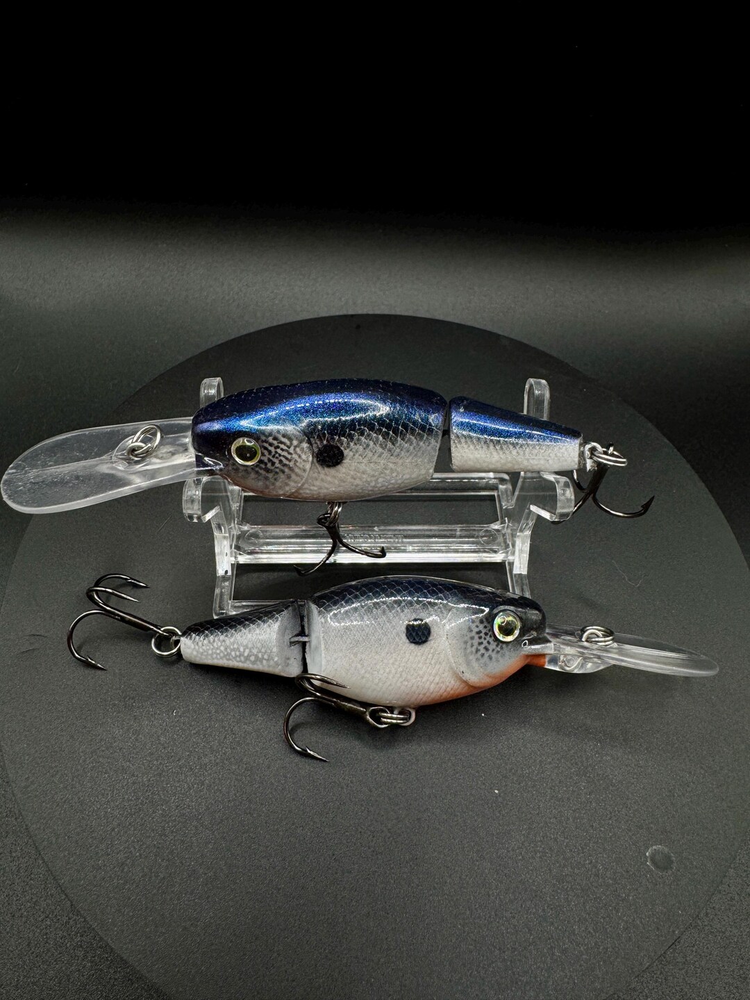Custom Jointed Shadrap Style Crankbait - Omen Shad - VMC Hooks - Etsy