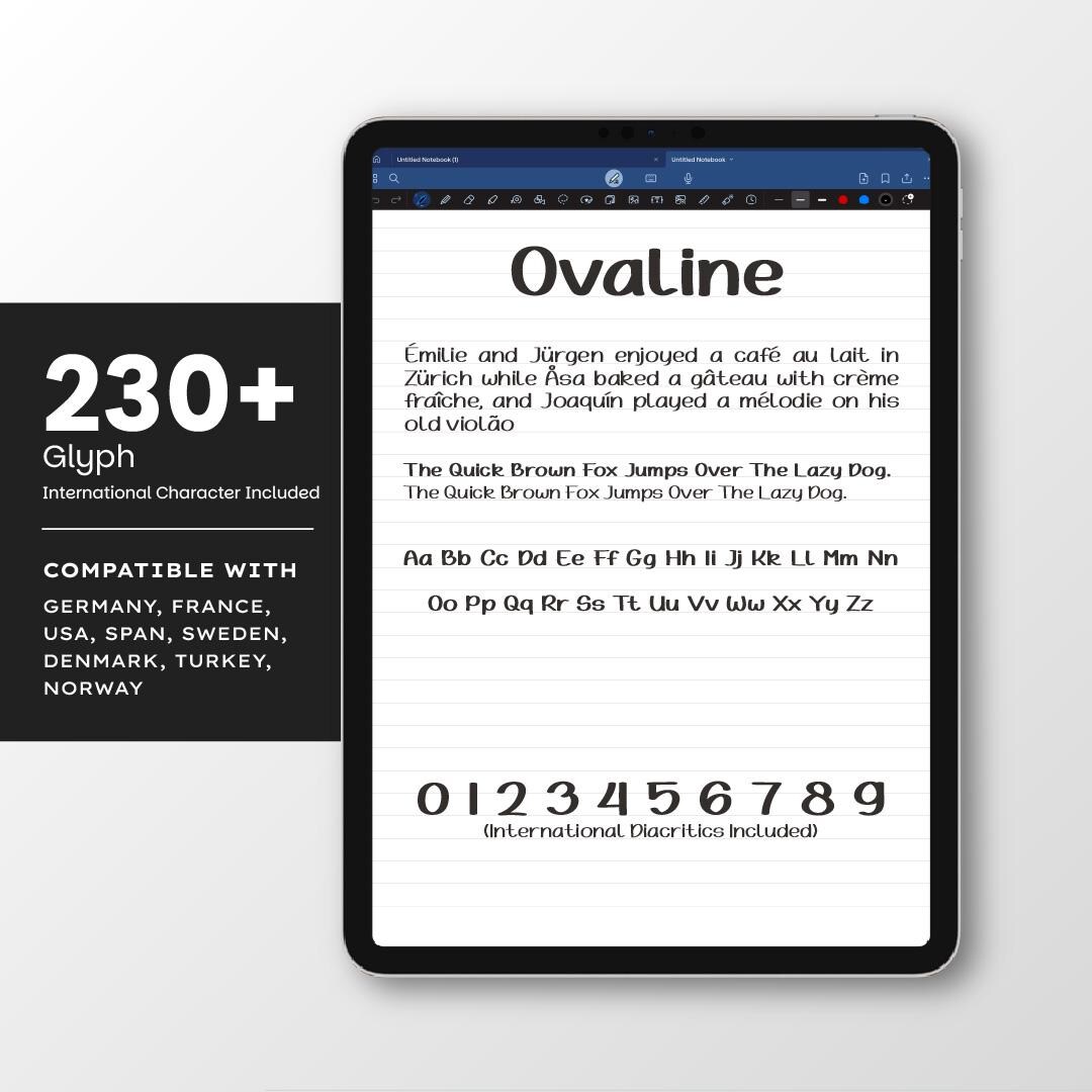 Rounded Natural Neat Handwriting for Digital Journaling, Notes ...