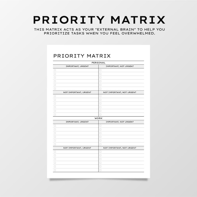DIY Printable Discbound Planner Inserts, Undated Daily, Weekly, Monthly ...