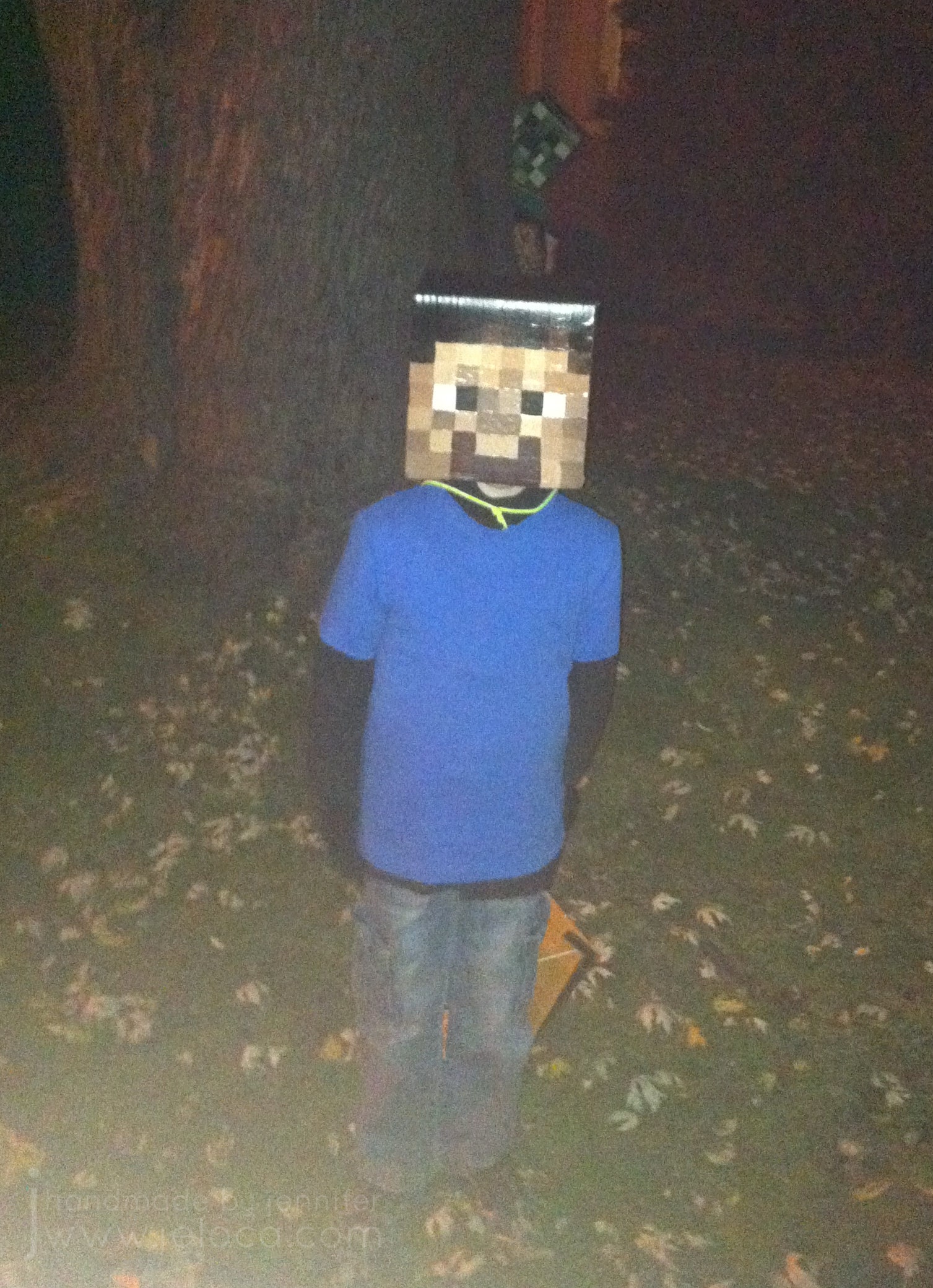 Minecraft Tutorial Steve Creeper Head DIY Costume Cosplay Custom Mob MC ...