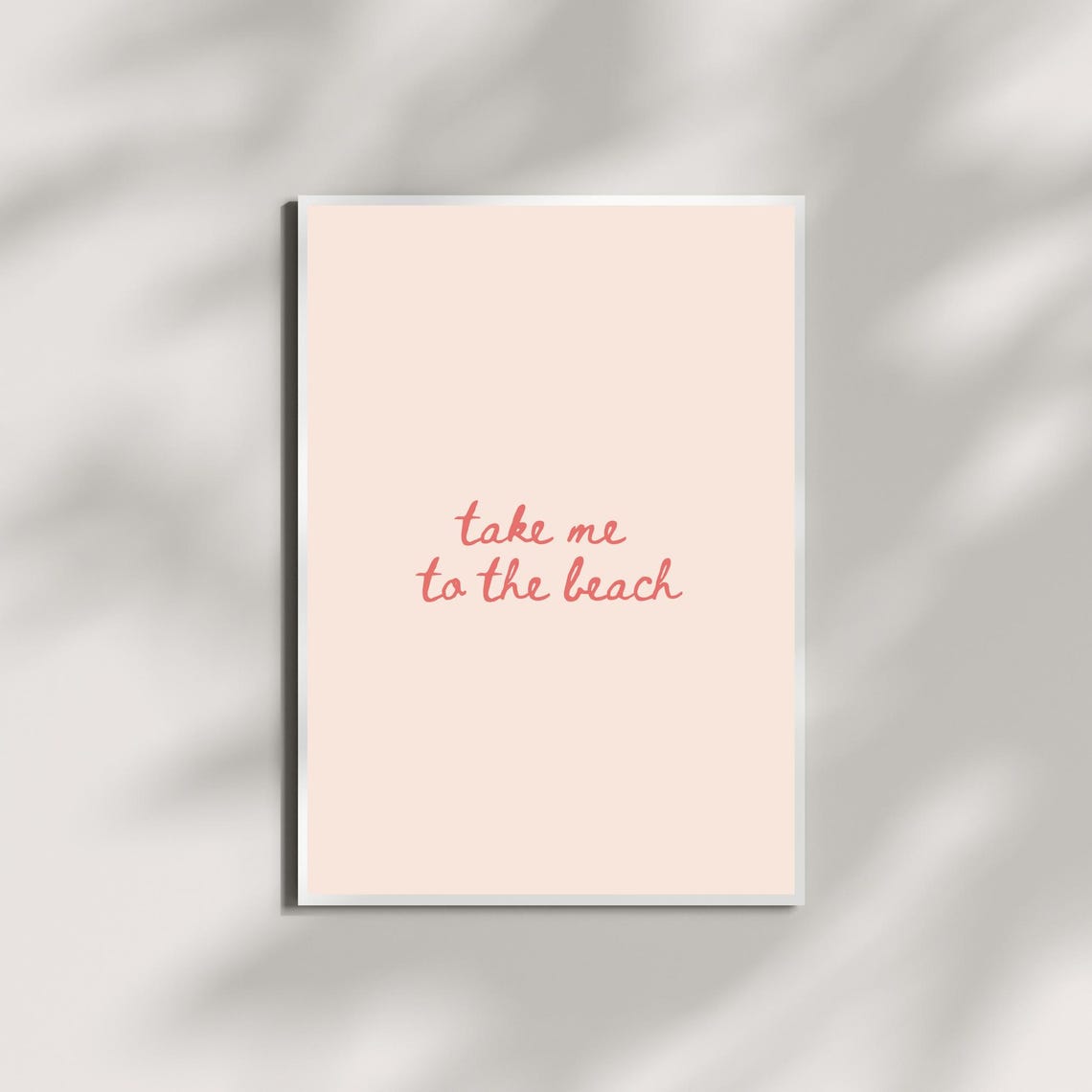 Boho Surf Gallery Wall Art: Pink Coastal Prints (digital Download) - Etsy