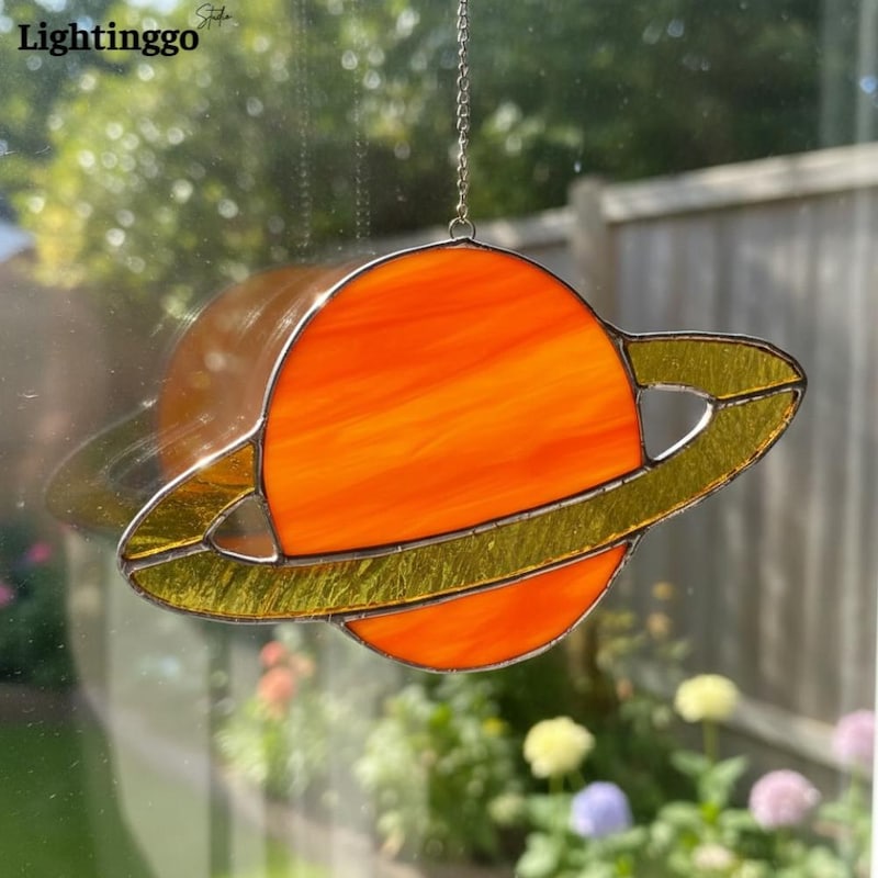 Stained Glass Planet - Etsy