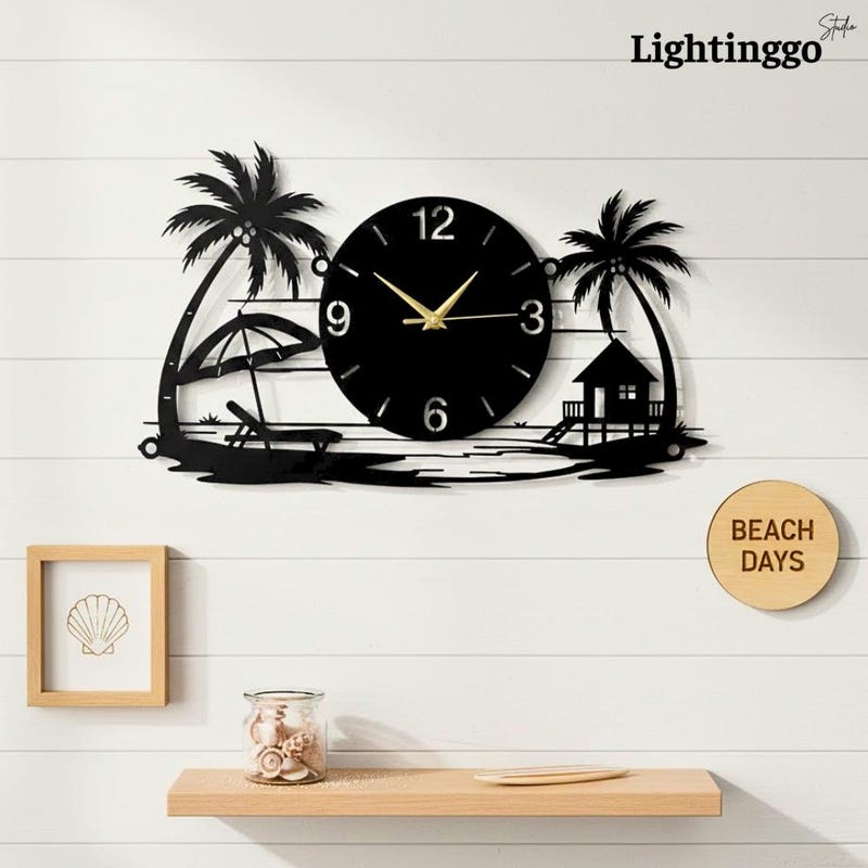 Black Beach Themed Decor - Etsy