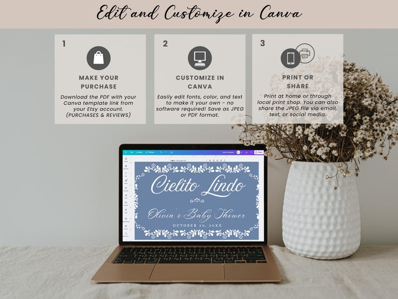 Editable Blue Cielito Lindo Gable Box Label Template, Printable Mexican ...