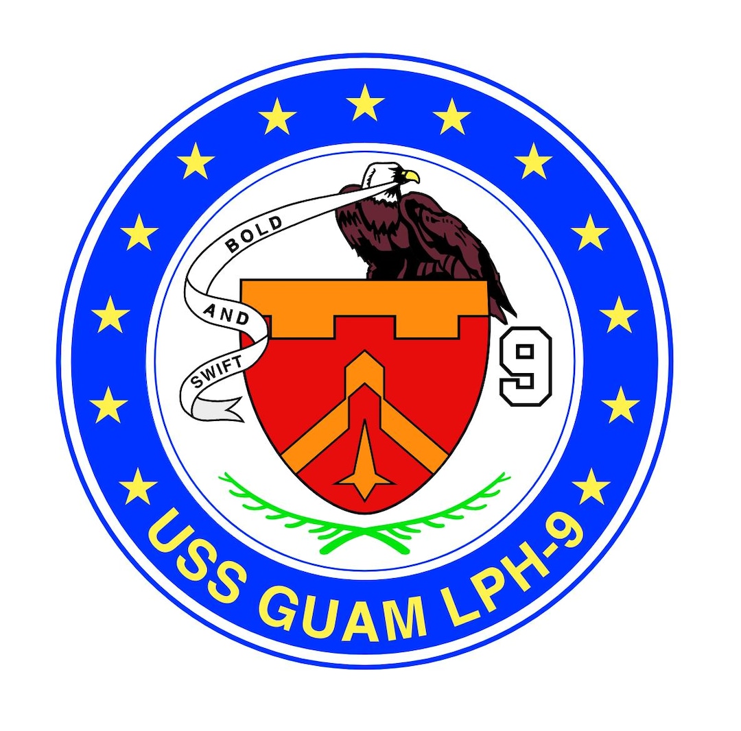 USS Guam LPH-9 Vector Logo - Etsy