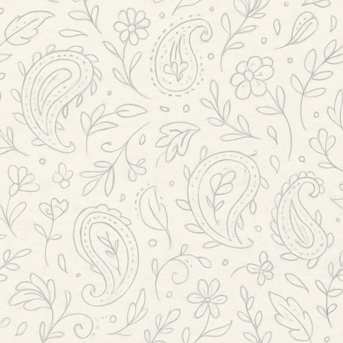 Colorful Paisley Digital Paper | Handpainted Seamless Background for ...