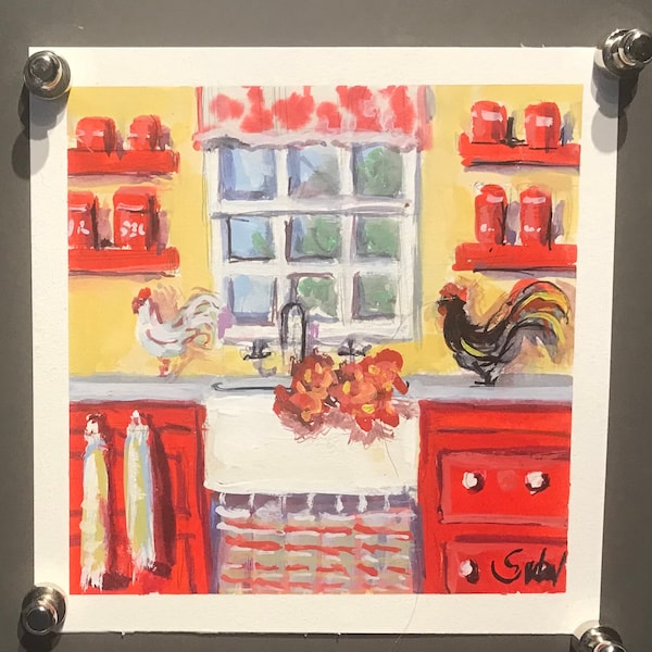 Red Retro Kitchen - Etsy
