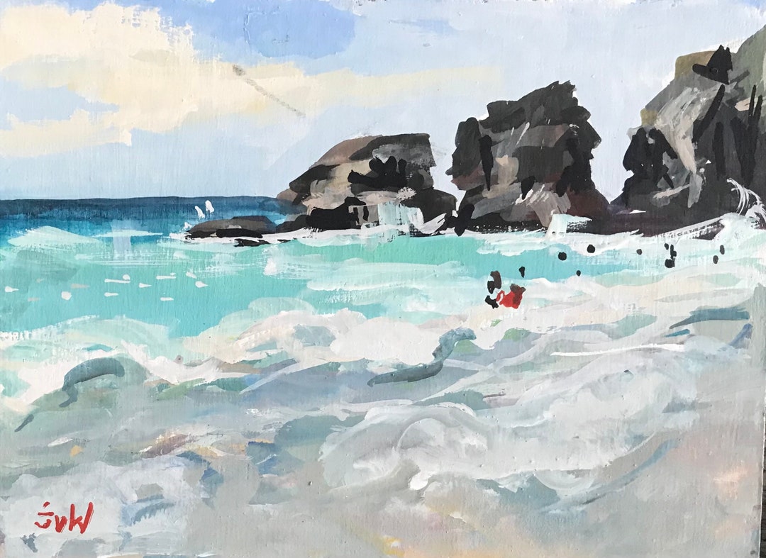 Bermuda Painting , Beach Painting ,tropical Painting ,original Painting ...