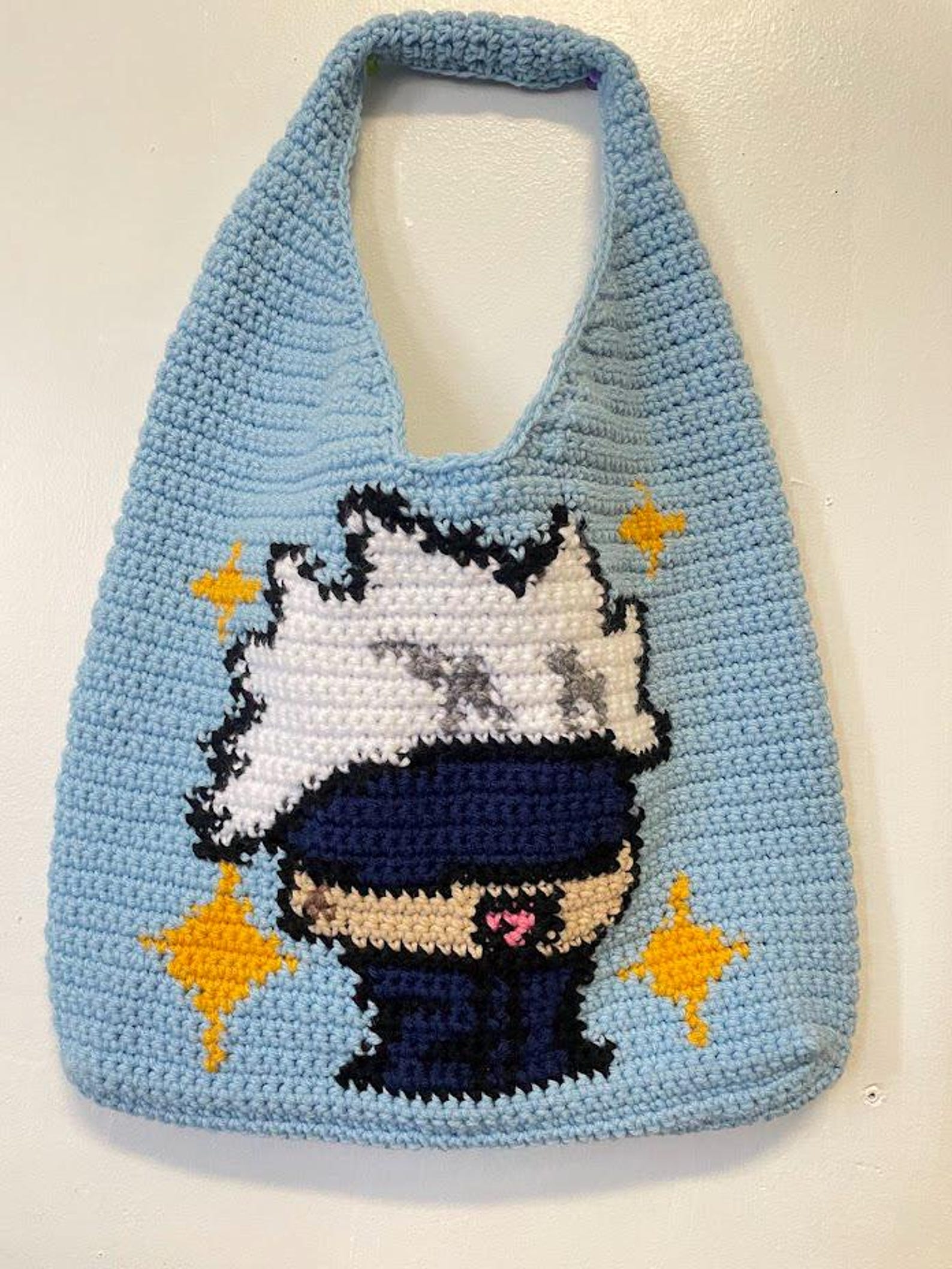 Blindfold Sorcerer Tote Bag and Charm 2-in-1 Crochet Pattern - Etsy