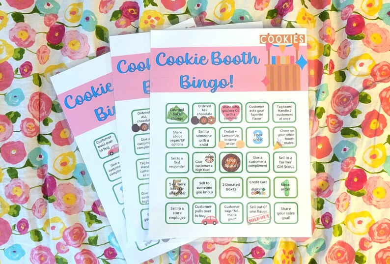 Girl Scout Cookie Booth Bingo 2025 LBB - Etsy