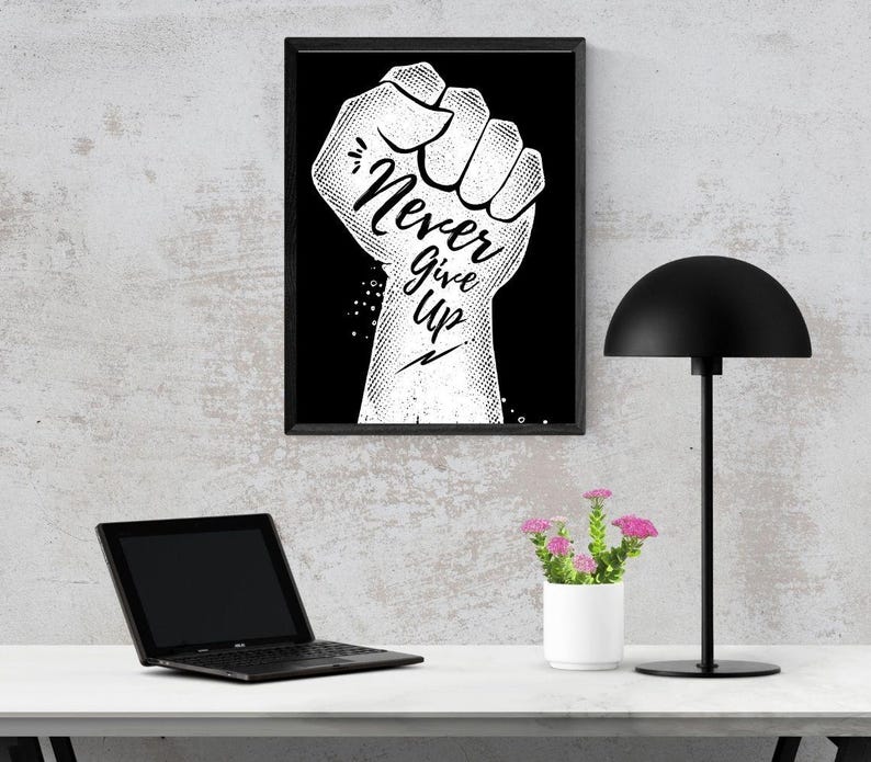 Printable Motivational Poster Set of 10 |digital Wall Art, Modern Home ...