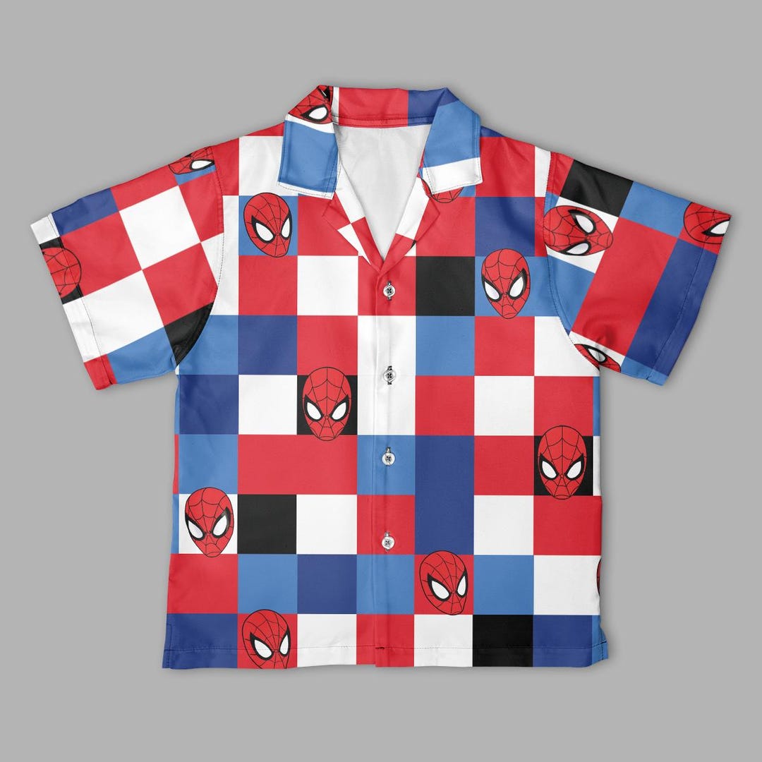 Spider Man Button Up Shirt