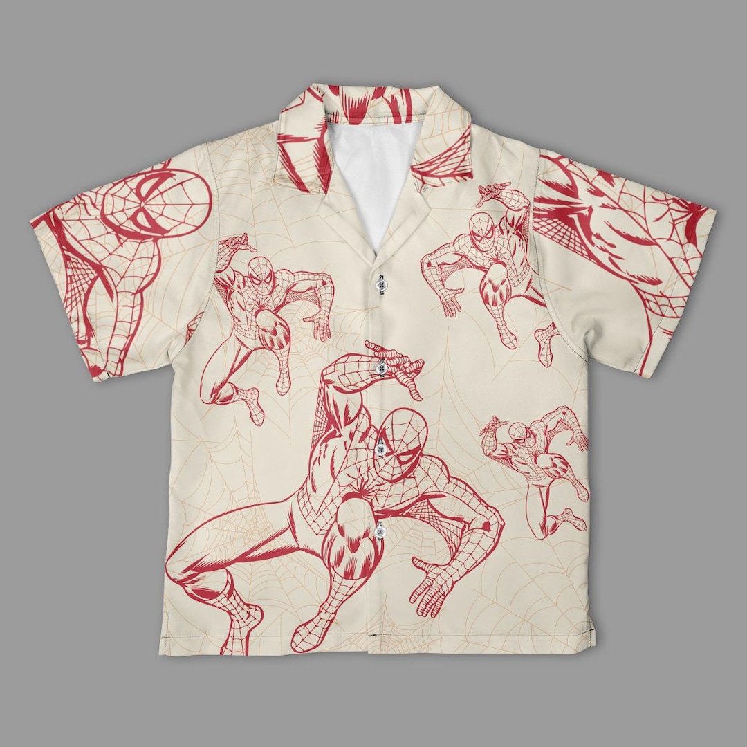 Spiderman Button Up Shirt
