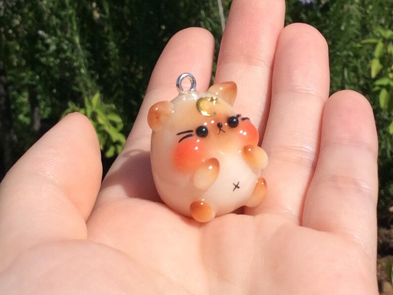 Siamese Cat - Handmade Clay Figure, Cute Cat Keychain, Chocolate Point ...