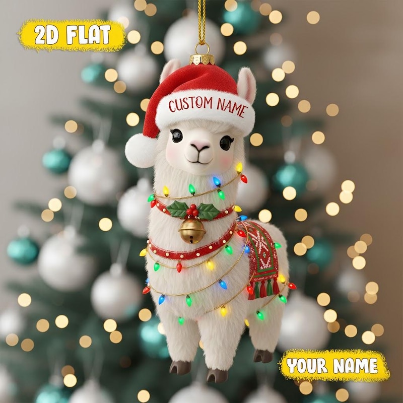 Christmas Llama - Etsy