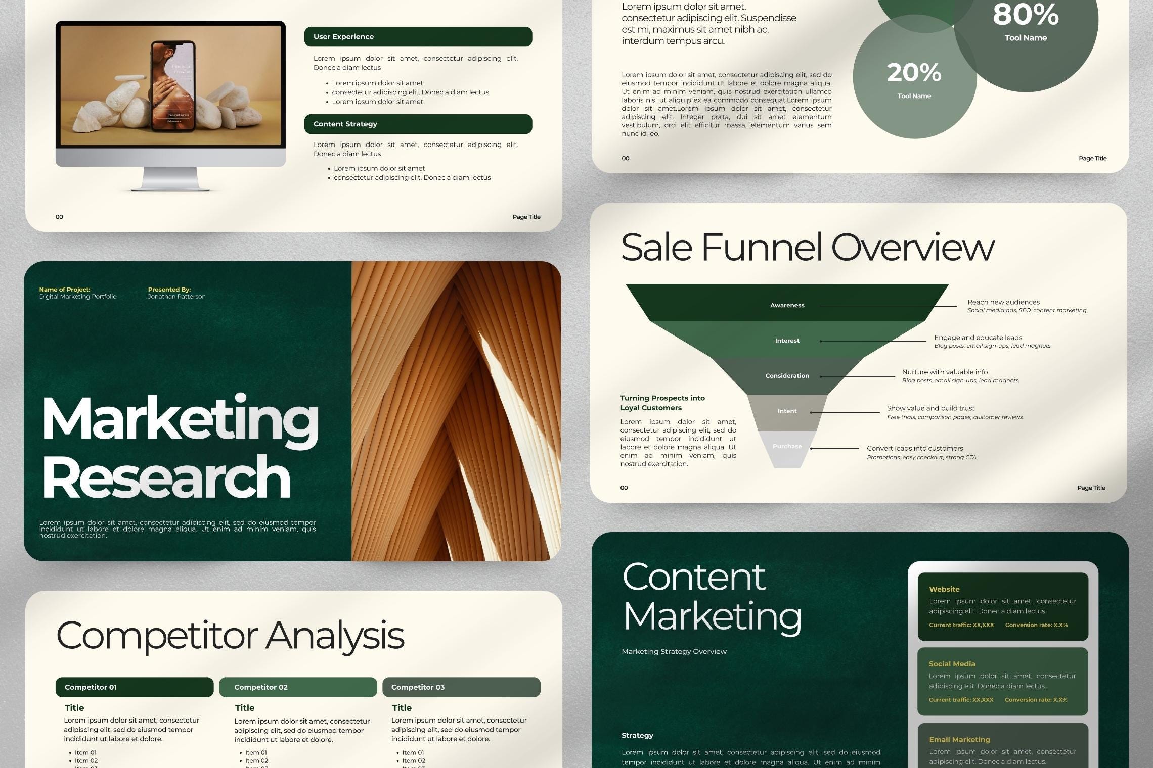 Marketing Plan Pitch Deck: 60 Editable Canva & Powerpoint | Marketing ...