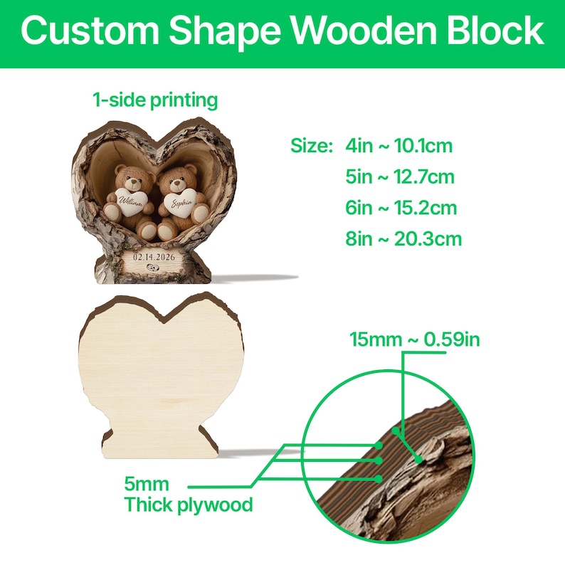 Nativity Scene Wooden Block – Color Printed Holy Family Christmas Decor ...