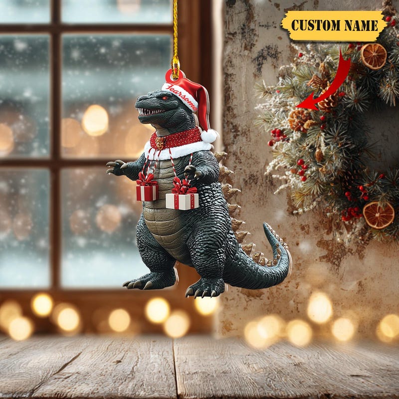 Godzilla Christmas Decor - Etsy