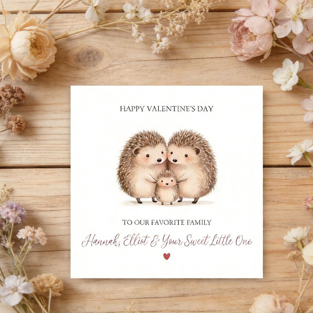 Valentine's Day Card for Couple,watercolor Pink Rose Greeting Card ...