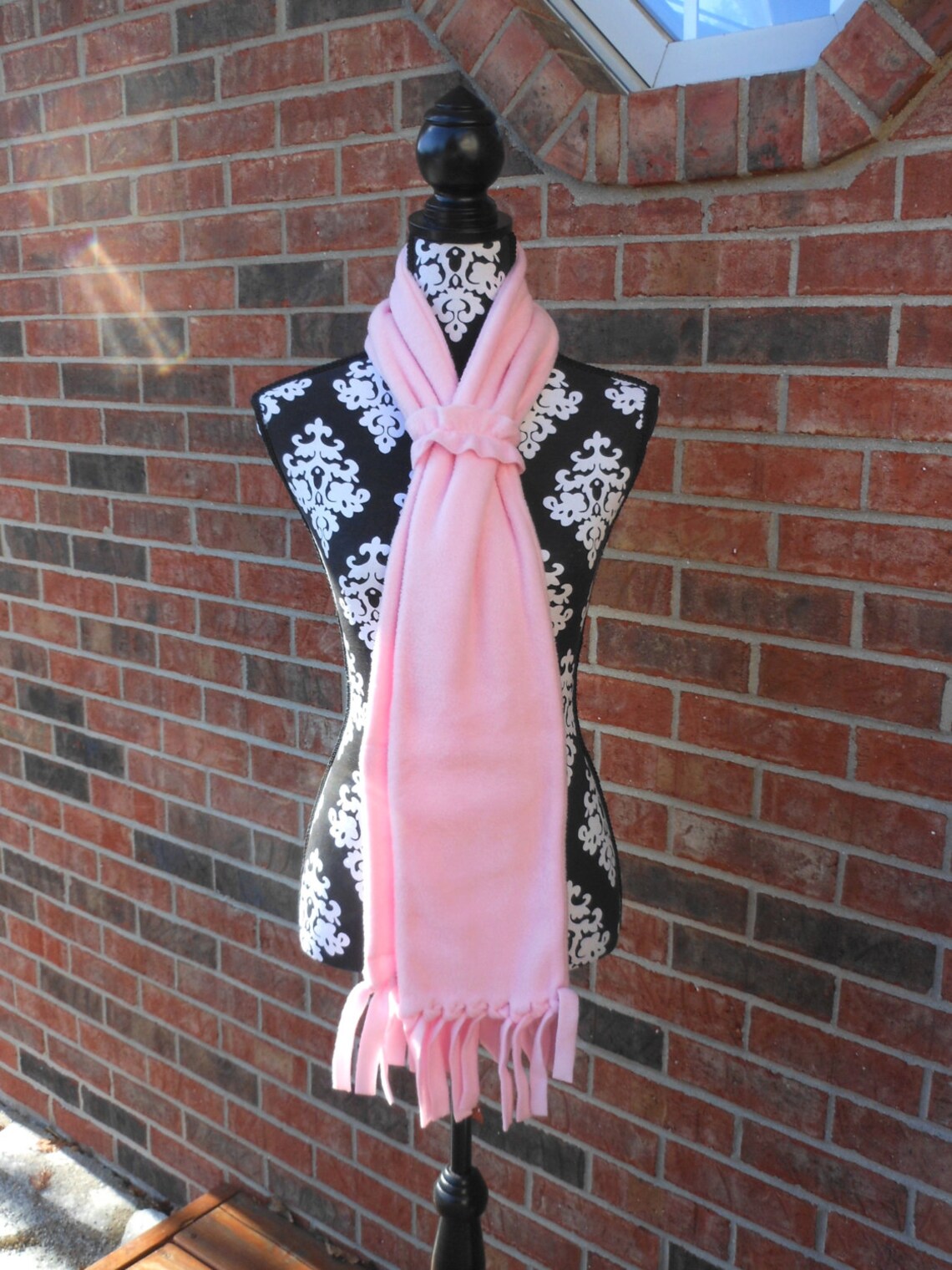 Zipper Pocket Fleece Scarf in Red With Matching Fleece Scarf - Etsy