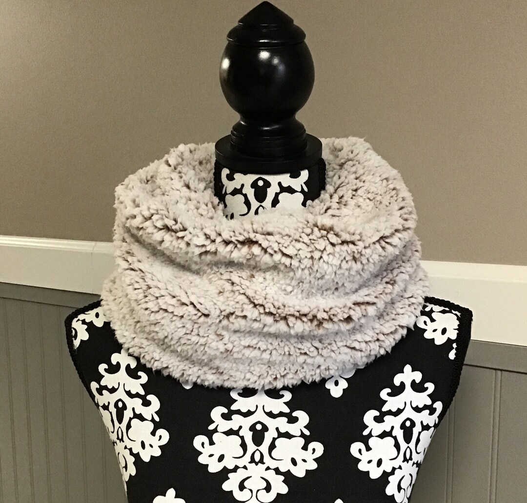 Ultra Soft Wubby Fleece Infinity Neck Scarf Brown Multiple - Etsy