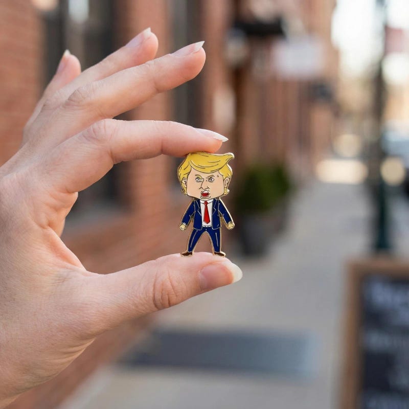 Happy Trump Pin - Etsy