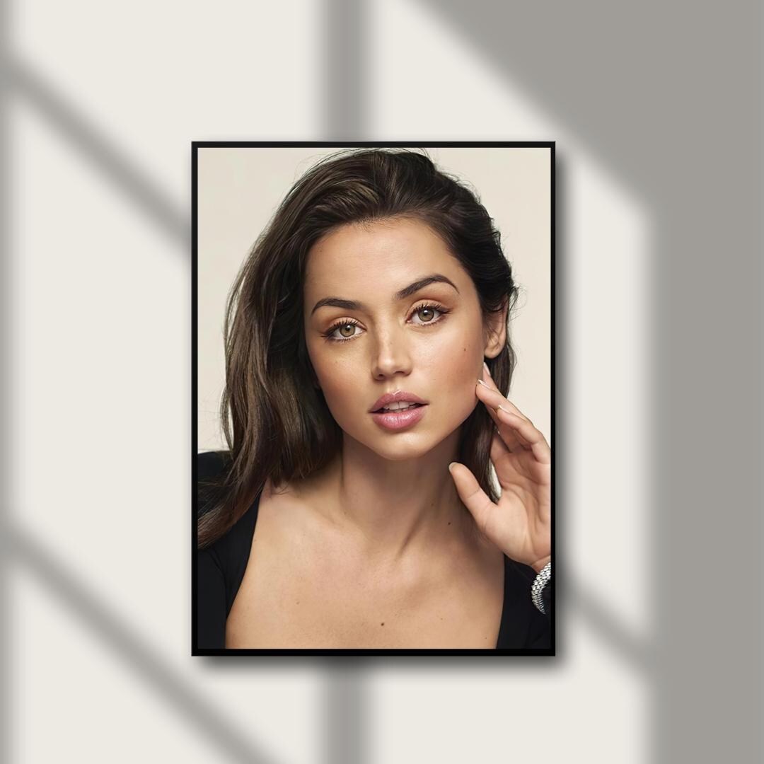 Ana De Armas Canvas Art: Hollywood Actress Portrait, Home Decor - Etsy