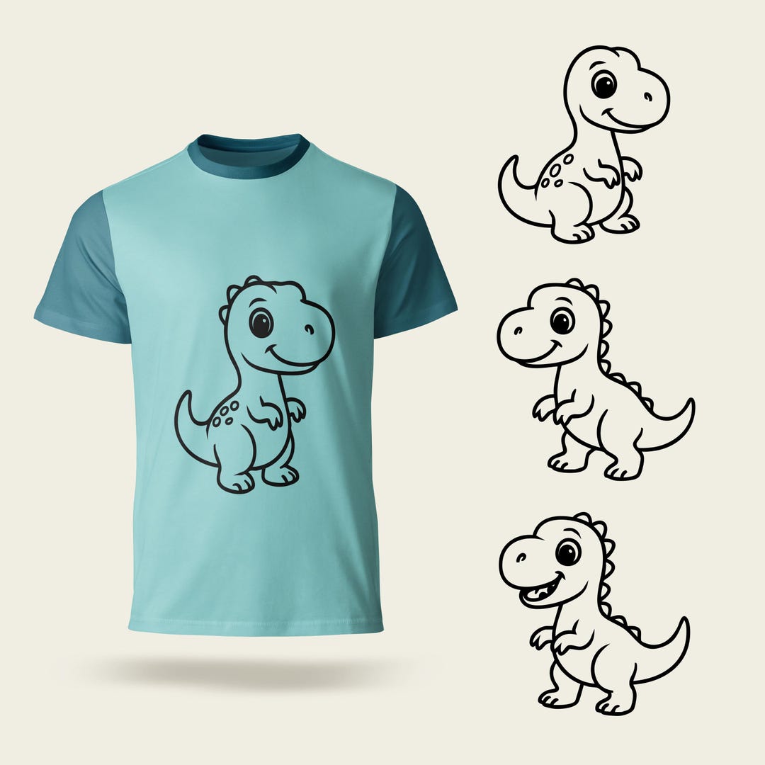 T-rex SVG Bundle, Dinosaur PNG, T-rex Clipart, T-rex for Plotting and ...