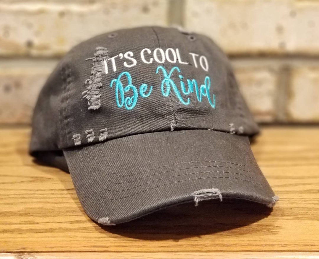 It's Cool to Be Kind Hat - Embroidered Kindness Baseball Cap, Stop ...