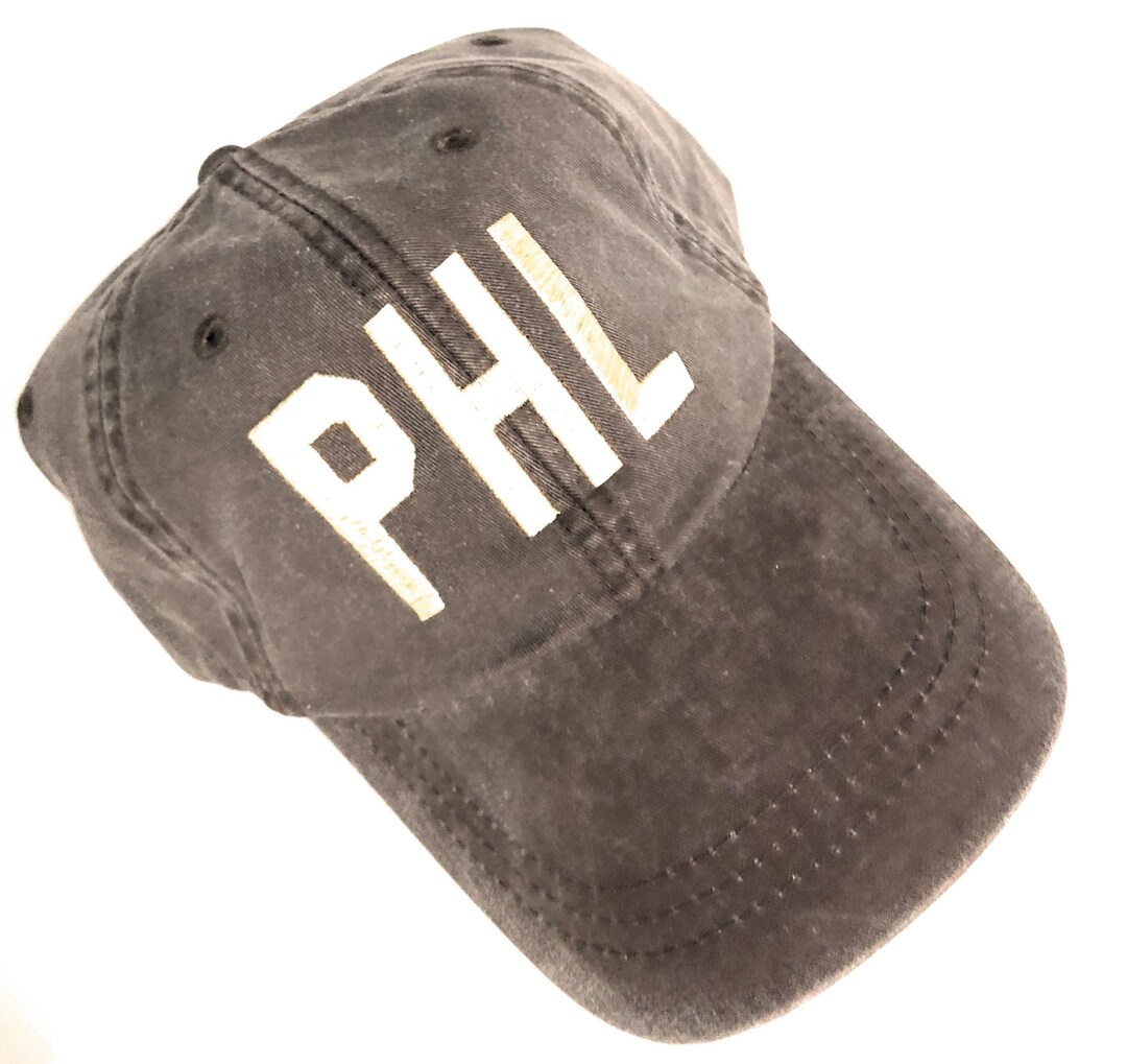 Custom Embroidered PHL Philadelphia International Airport Code Baseball ...