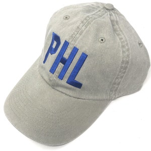 Custom Embroidered PHL Philadelphia International Airport Code Baseball ...