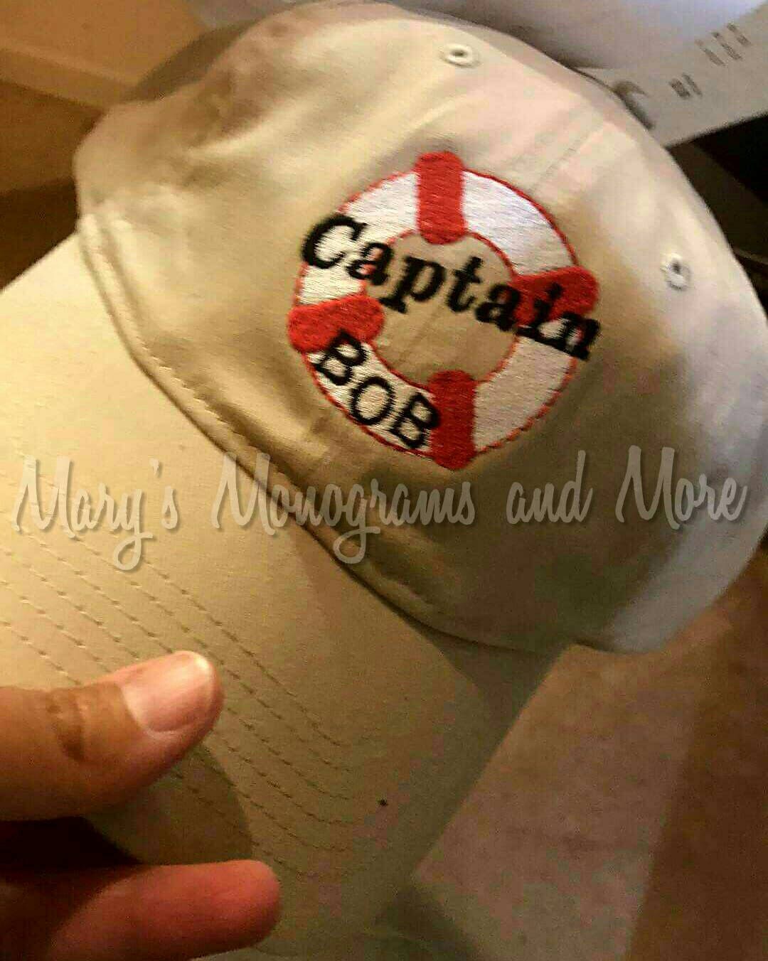 Ship, Boat Captain Baseball Hat - Personalized Captain Hat - Captain ...