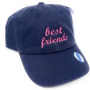 Custom Embroidered ‘best Friends’ Baseball Hat - Toddlers, Youth ...