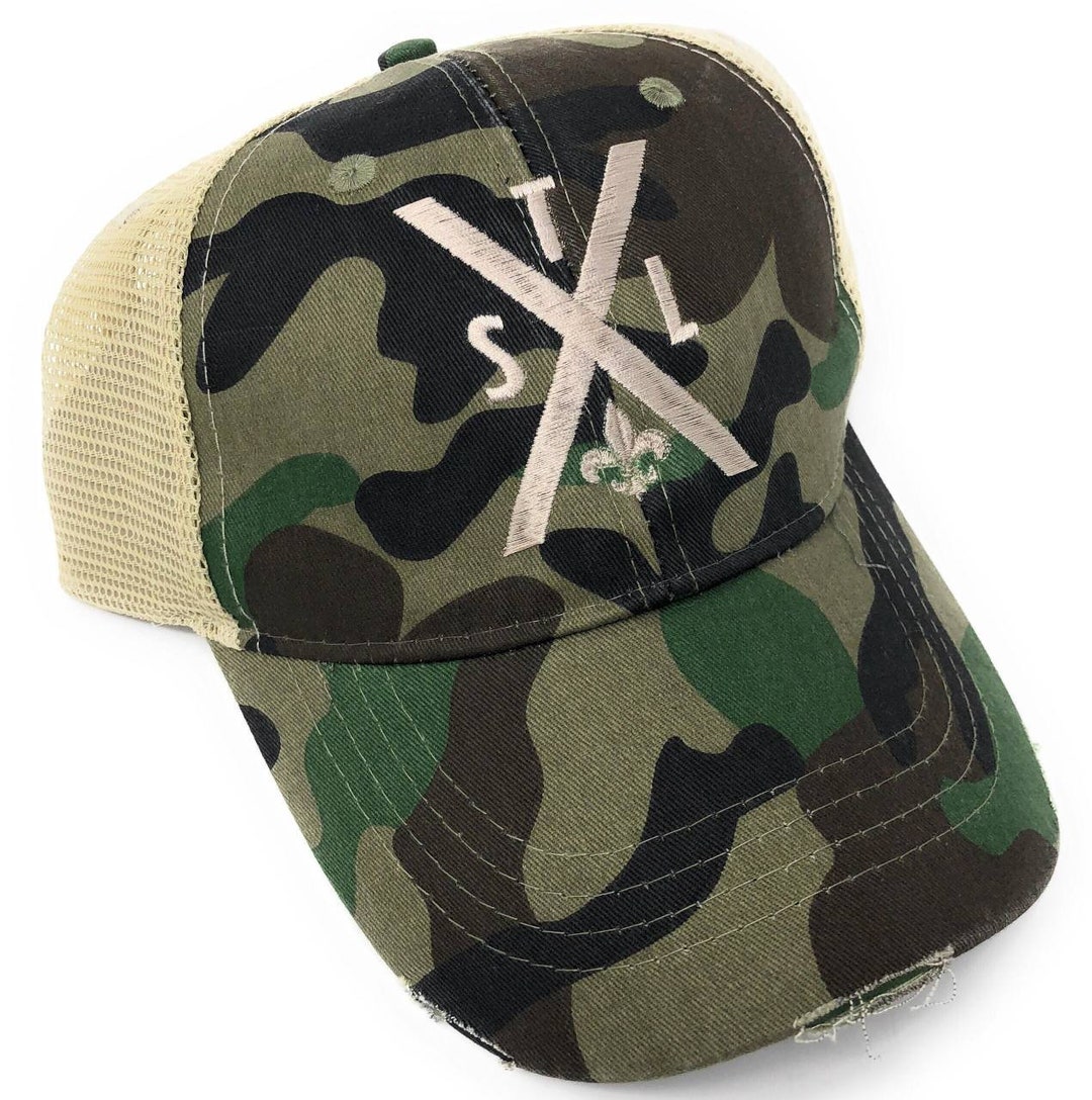 STL Hat, Embroidered St. Louis Custom Cap, Saint Louis, Fleur-de-lis ...