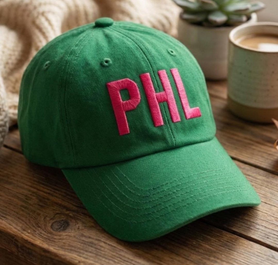 Custom Embroidered PHL Airport Code Hat Philadelphia Baseball Cap Gift ...