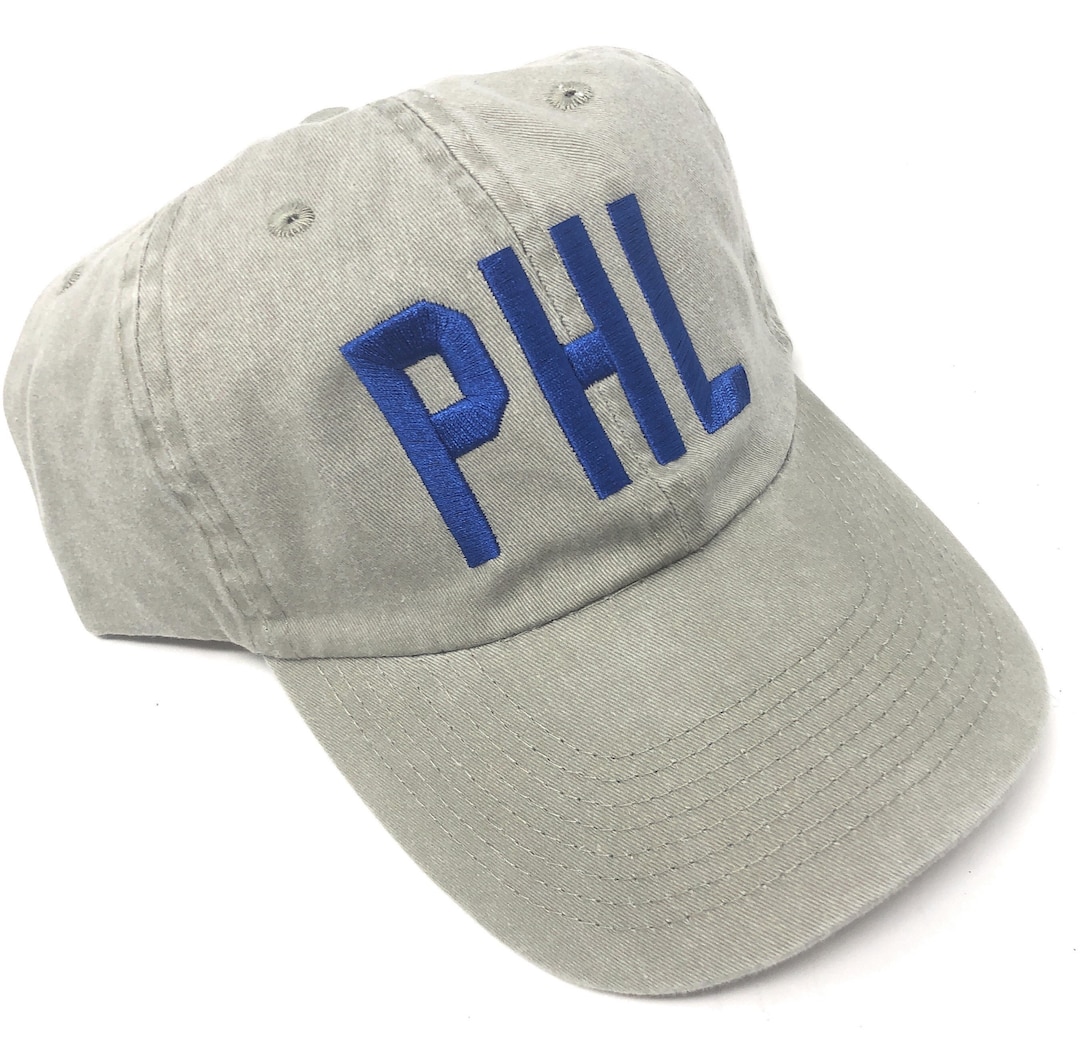 Custom Embroidered PHL Philadelphia International Airport Code Baseball ...
