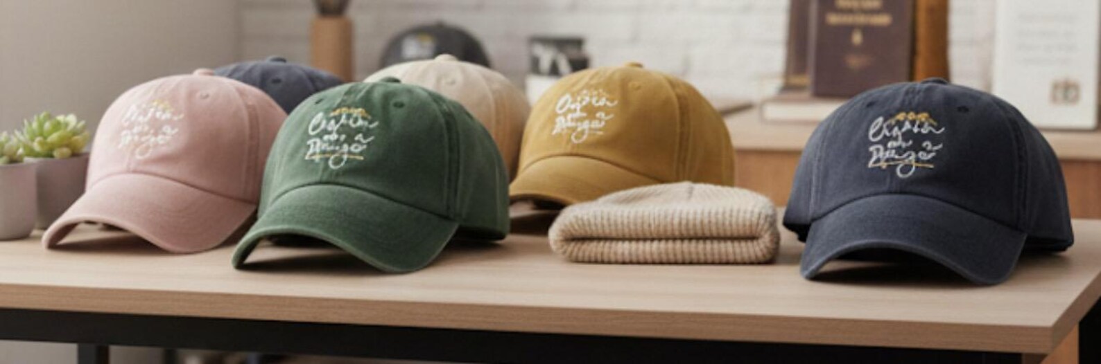 Custom Embroidered Living on A Prayer Christian Baseball Hat Pigment ...