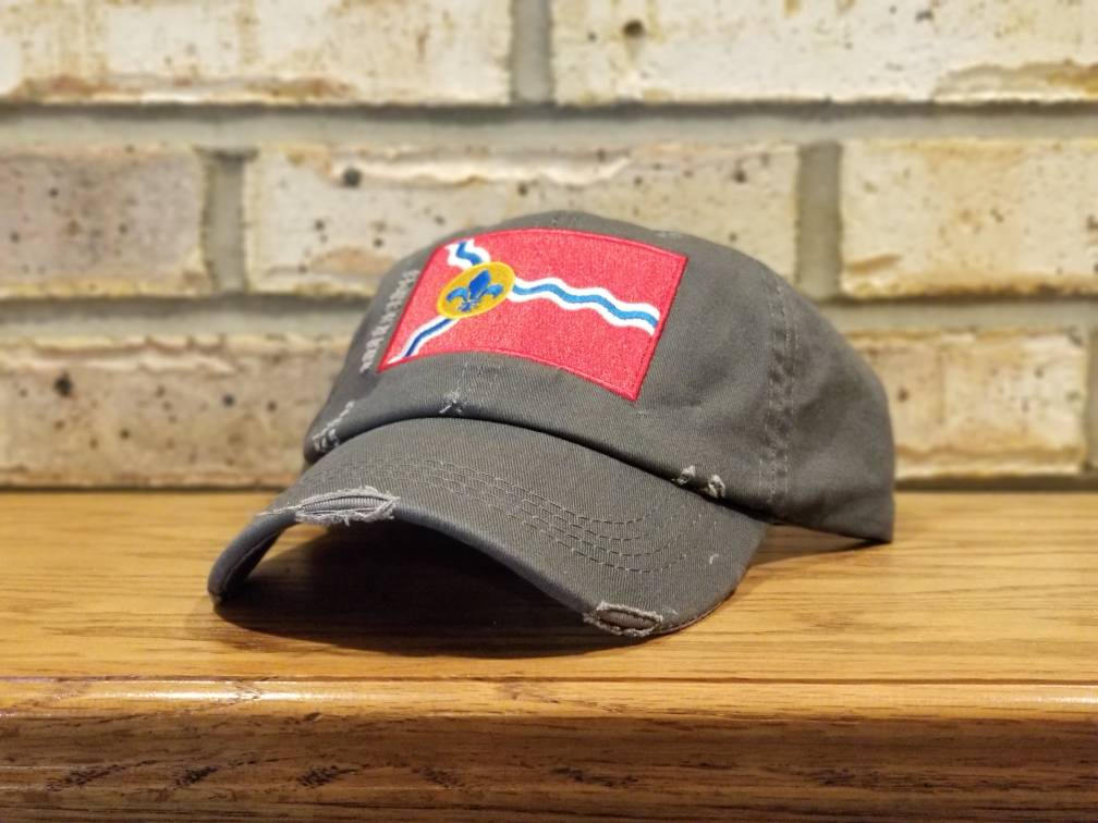 St. Louis Flag Hat STL hat Saint Louis City Flag St Louis | Etsy