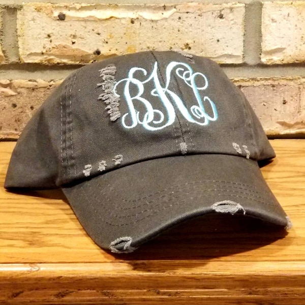 Distressed Baseball Cap - Etsy