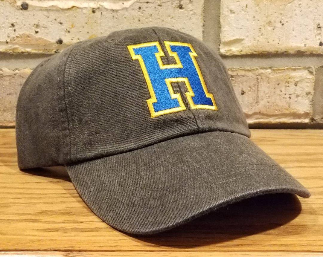 Varsity Letter Hat - Embroidered Any Letter College Varsity Font ...